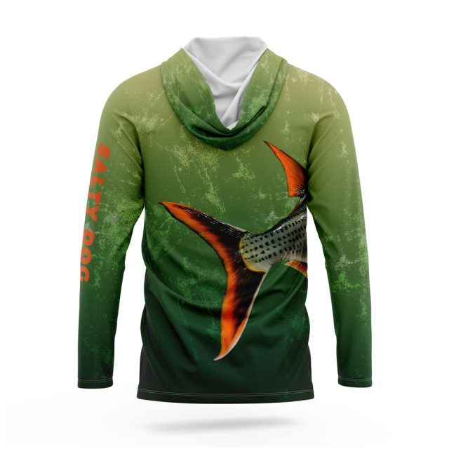 Green Tiger Fish – Standard Hoodie - Salty Dog Fishing Apparel