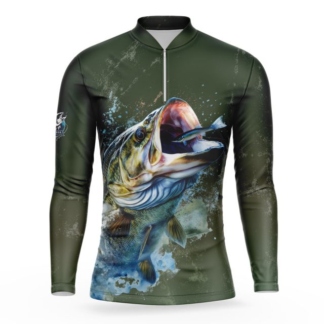 Predator Bass – Chinese Collar - Salty Dog Fishing Apparel